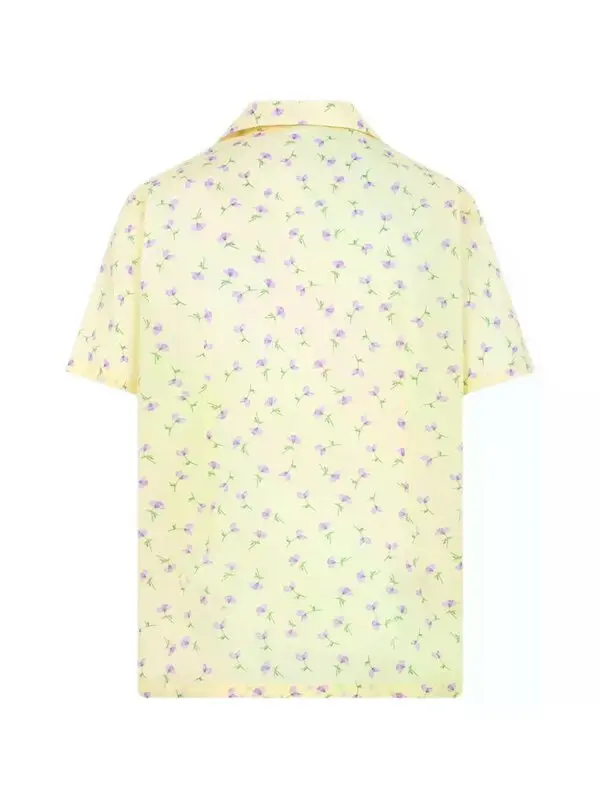JIL SANDER Floral-print Short-sleeve Shirt
