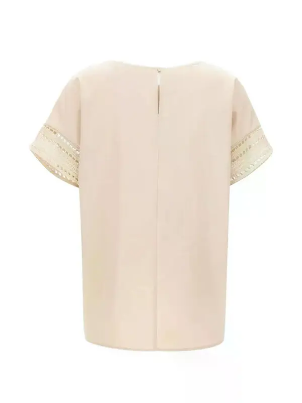 ELENA MIRÒ Openwork Embroidered Blouse