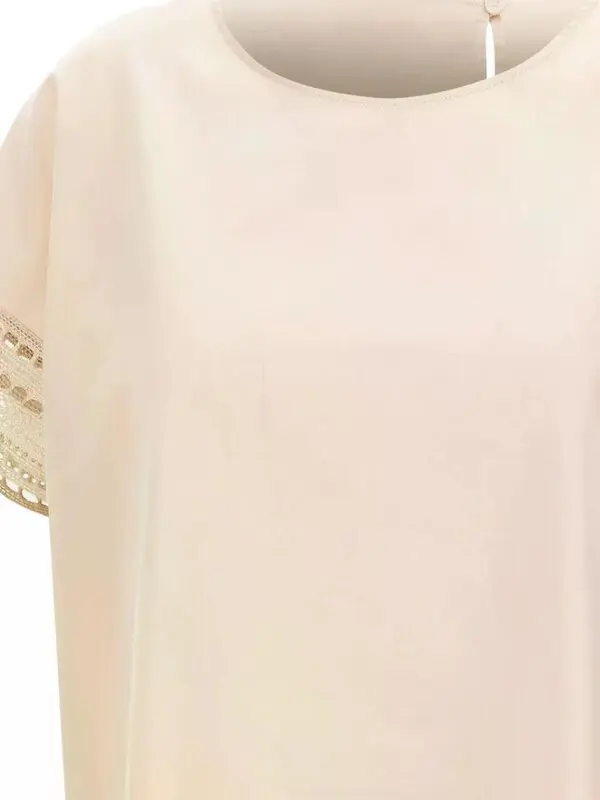 ELENA MIRÒ Openwork Embroidered Blouse