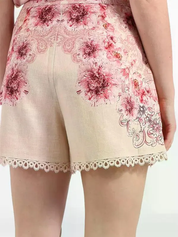 AMOSA Floral Lace Shorts