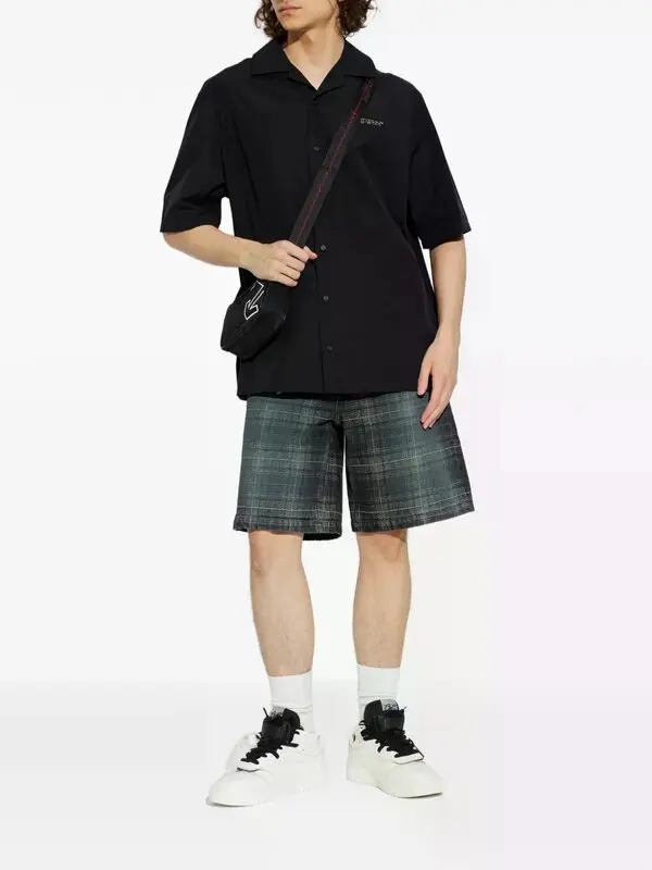 Off-White Plaid Shorts