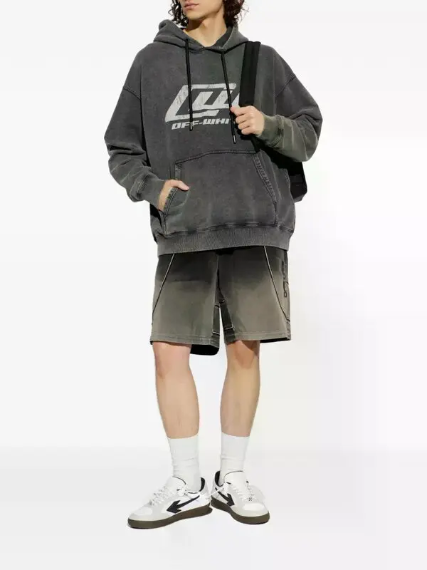 Off-White Logo-printed Hoodie - Grey