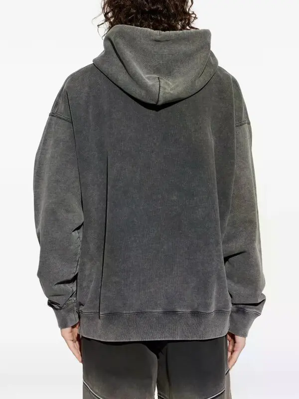 Off-White Logo-printed Hoodie - Grey