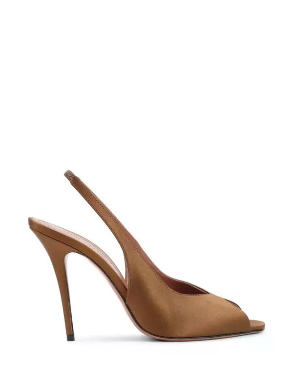 Amina Muaddi Slingback Open Toe Sandals