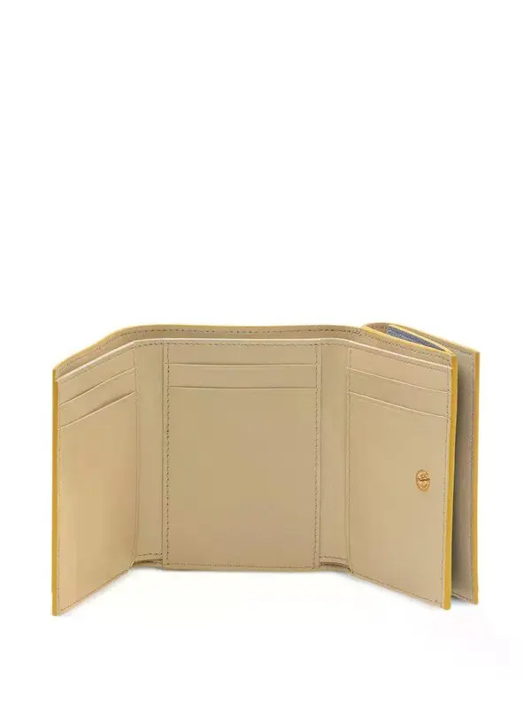 Marni Trifold Leather Wallet - Blue