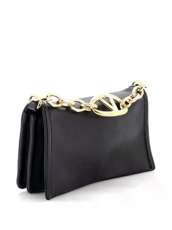 Valentino Garavani Vlogo Chain Leather Mini Clutch Bag