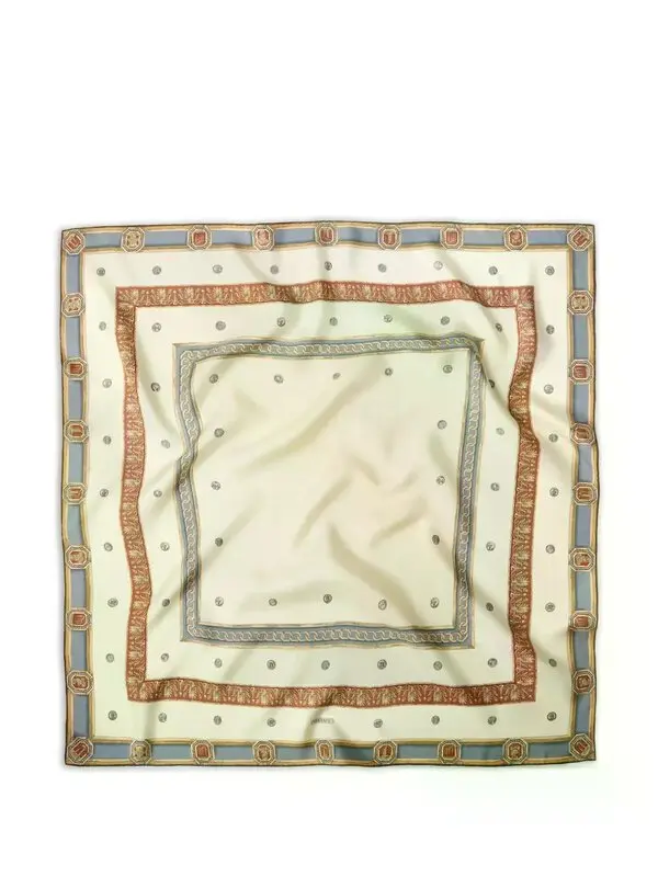 Versace Printed Scarf - Neutrals