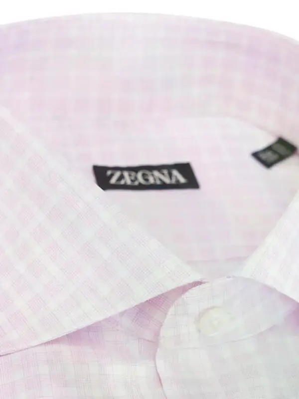 Zegna Checked Dress Shirt