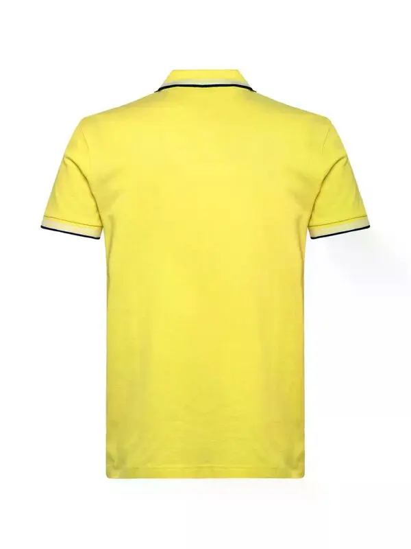 BOSS Contrast-trim Polo Shirt - Yellow