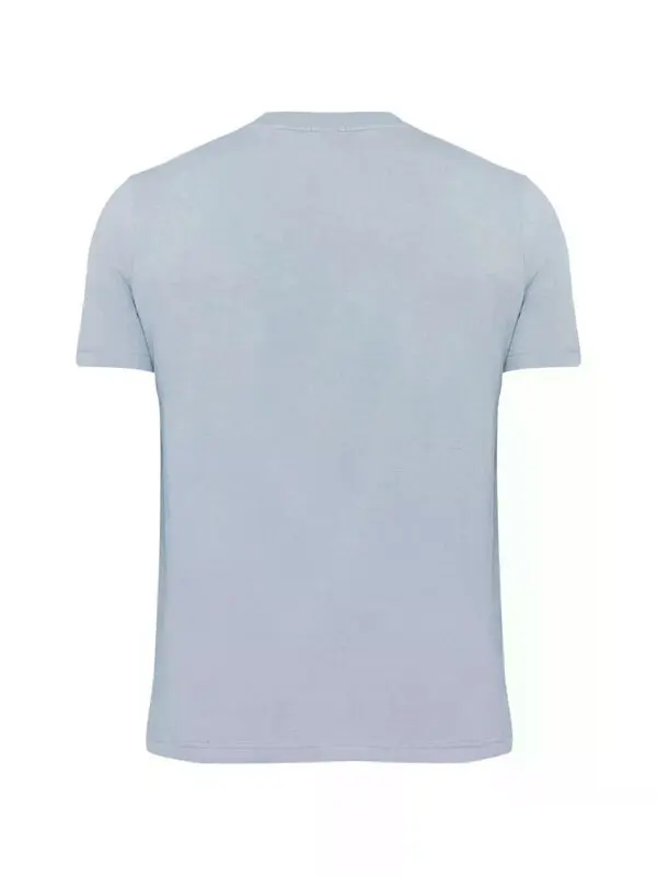 BOSS Stretch-cotton T-shirt With Logo Detail - Blue