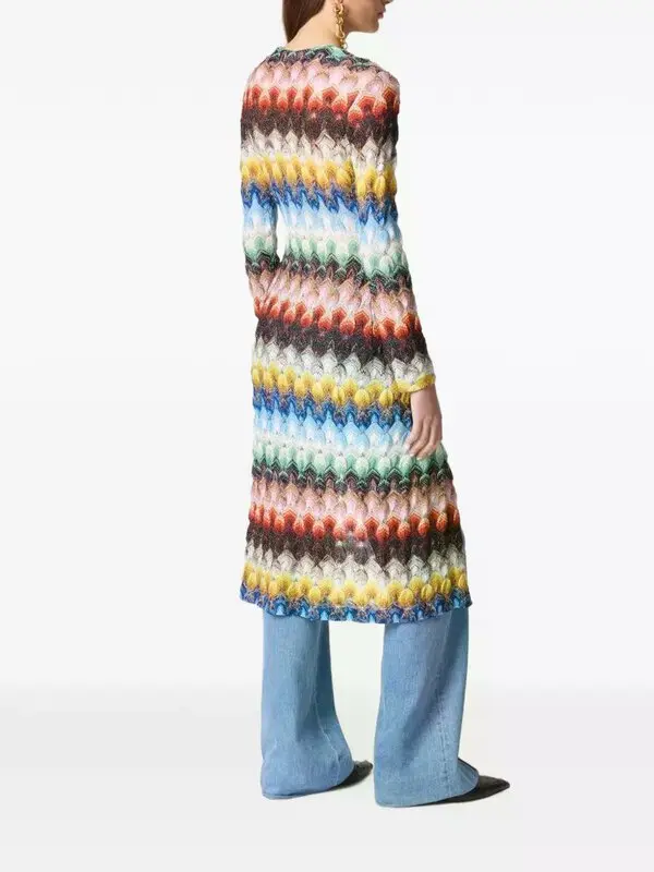 Missoni Lamé Lace Cardigan - Blue