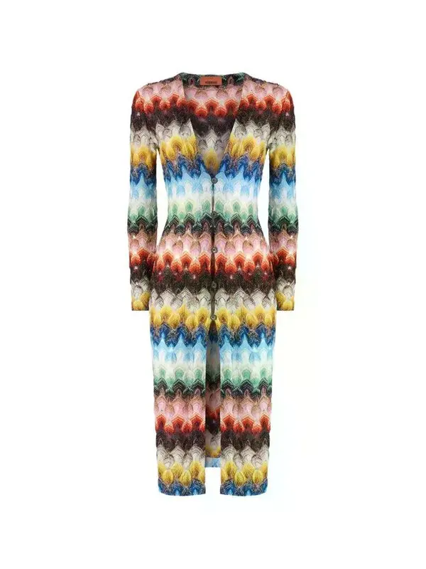 Missoni Lamé Lace Cardigan - Blue