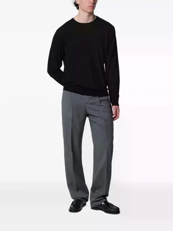 ROBERTO COLLINA Giro Crepe Cotton Sweater