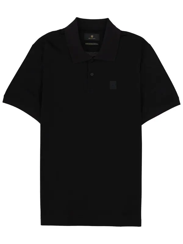 Belstaff Polo "steel" Con Patch Logo - Black