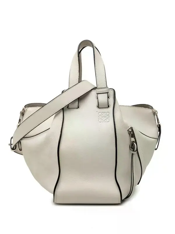 Loewe 2016 Small Leather Hammock Satchel - White