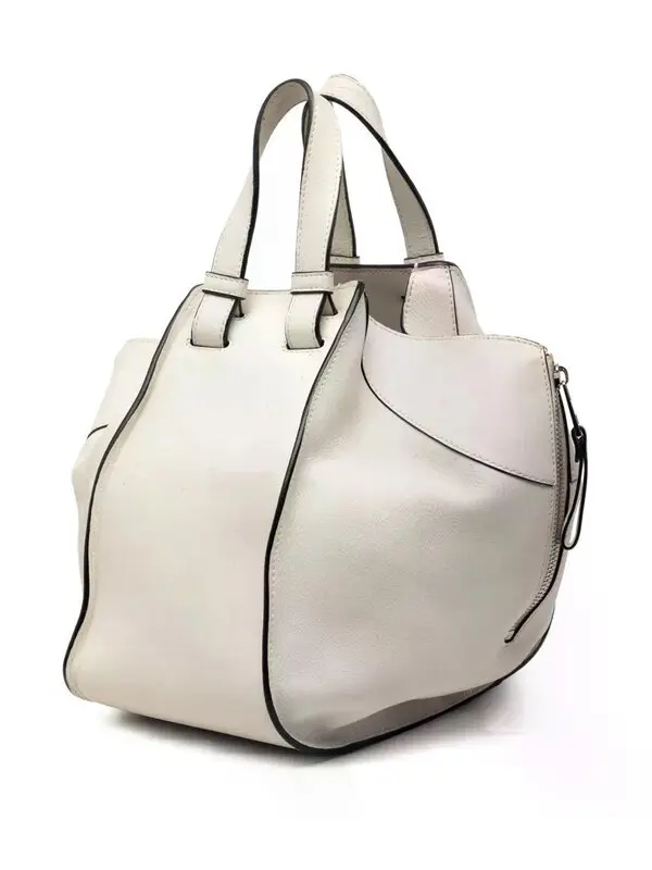 Loewe 2016 Small Leather Hammock Satchel - White