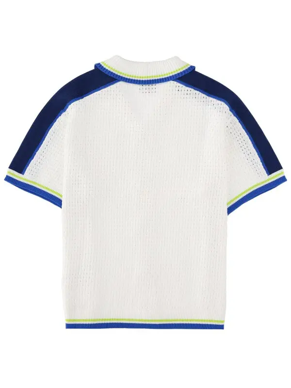 Casablanca Camicia In Crochet Con Logo - Multicolour