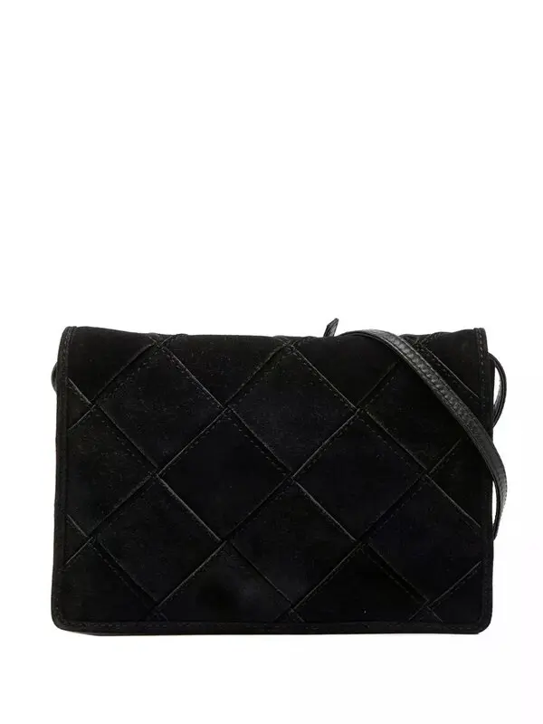 Bottega Veneta 20th Century Intrecciato Crossbody Bag - Black