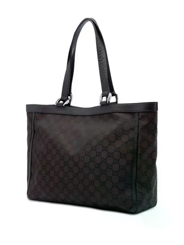 Gucci Gg Nylon Abbey D-ring Pocket Tote Bag
