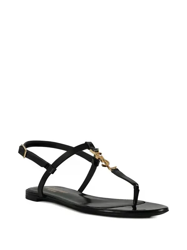 Saint Laurent Logo Strap Sandals