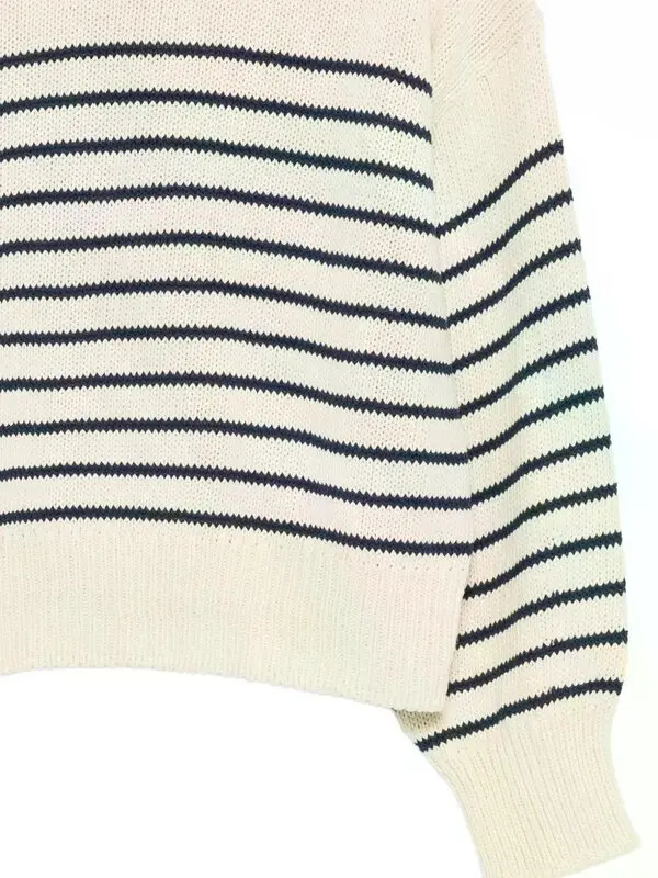 ALYSI Striped-detail Sweater