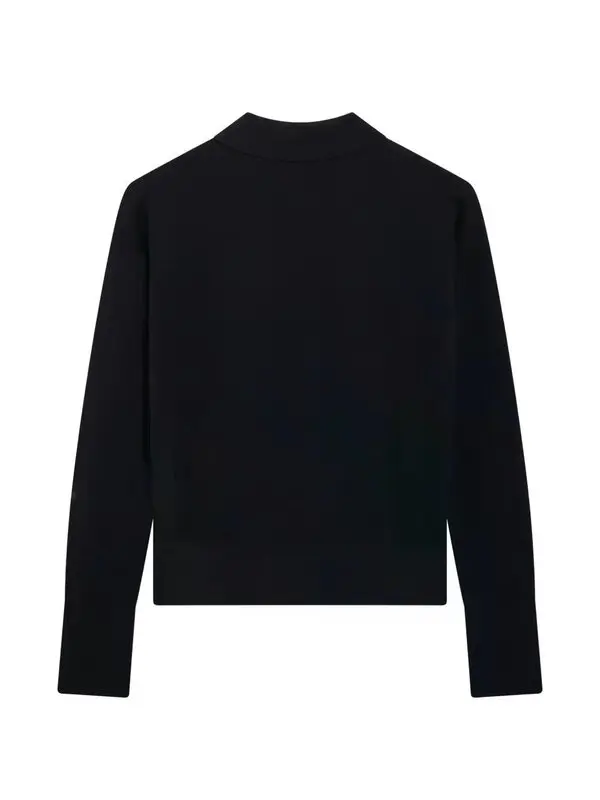 Max Mara Buttoned Collared Cardigan - Black