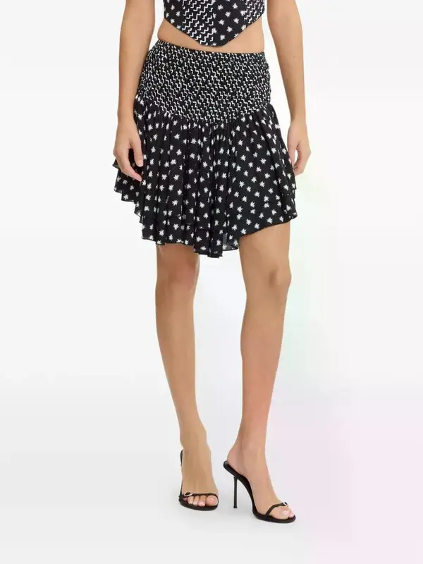 DONDE ESTEBAN Ruffled Mini Skirt - Black