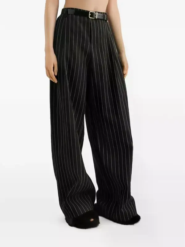 Dolce & Gabbana Pinstriped Wide Leg Trousers