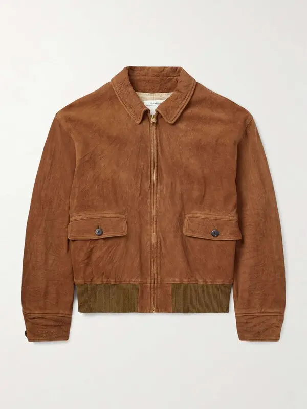 Visvim Mahon Suede Jacket - Light Brown