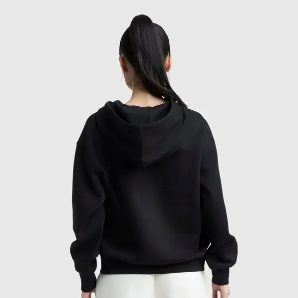 Champion Powerblend Fleece Zip-up Hoodie With C Logo - Black