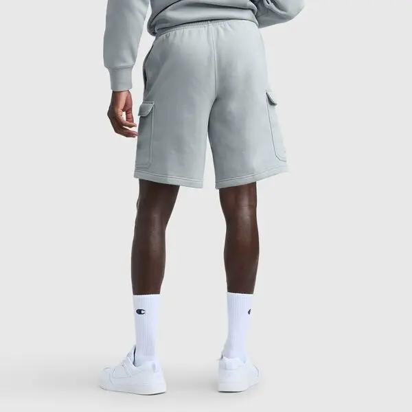 Champion Fleece Cargo Short With Logo - Quarry