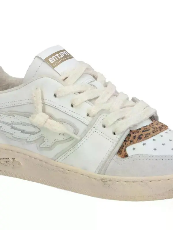 ENTERPRISE JAPAN Leopard Detail Sneakers