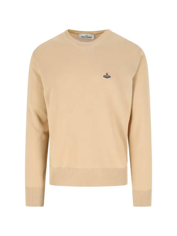 VIVIENNE WESTWOOD Alex Crewneck Sweater - Beige
