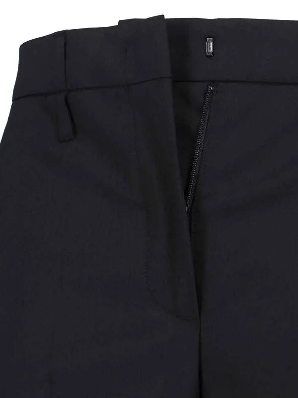 Sportmax Virgin Wool Trousers - Black