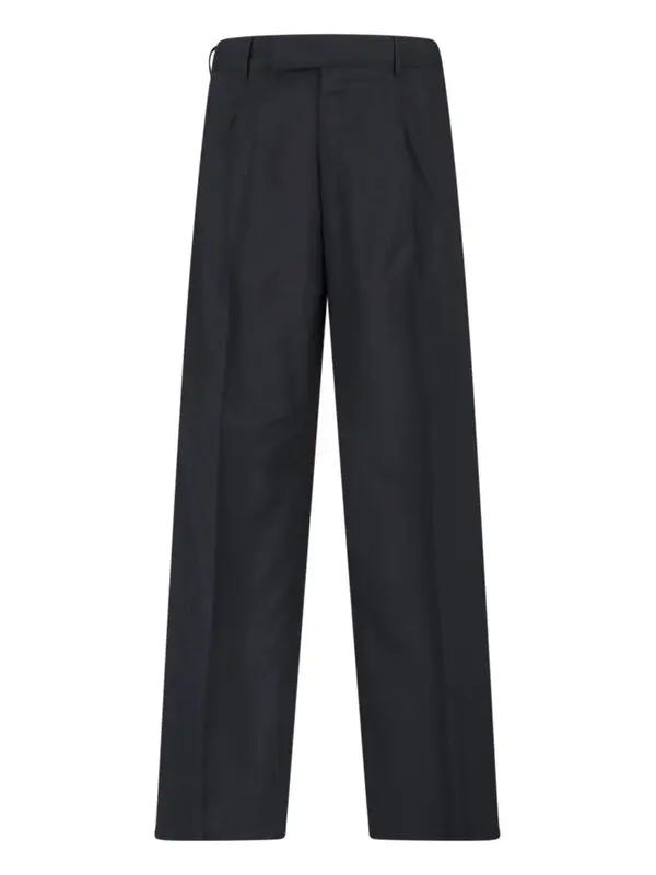 Sportmax Virgin Wool Trousers - Black