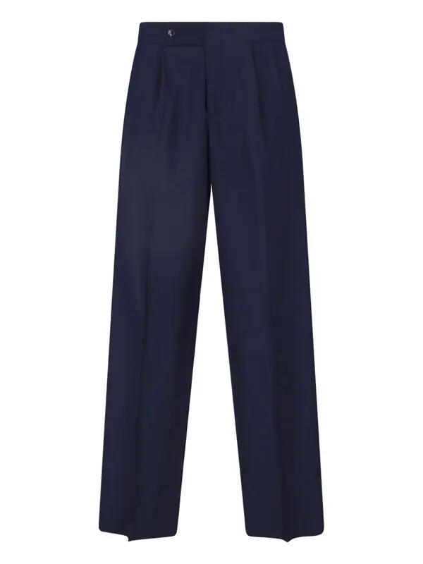 Sportmax Virgin Wool Trousers - Blue