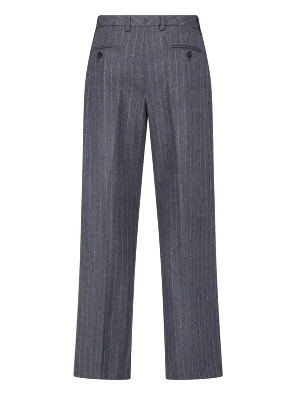 Sportmax Virgin Wool Trousers - Gray