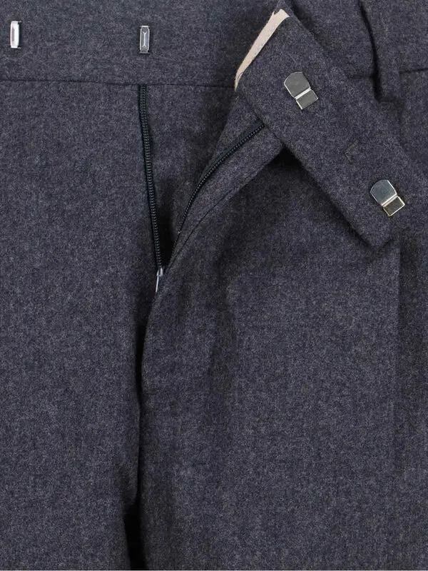 Sportmax Virgin Wool Trousers - Gray