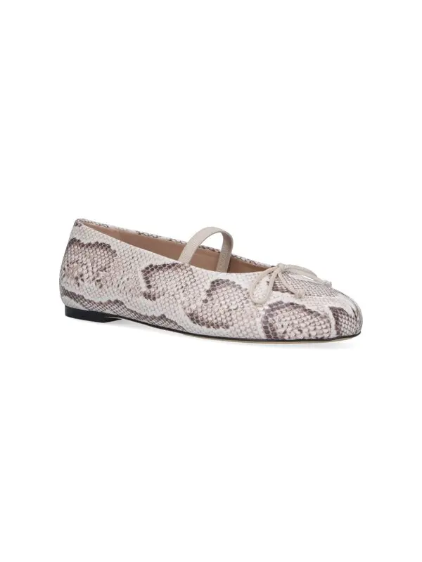 STUART WEITZMAN Prima Bow Ballet Flats - Cream
