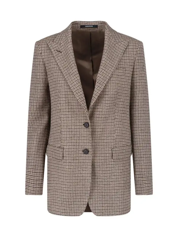 Tagliatore Single-breasted Blazer - Brown