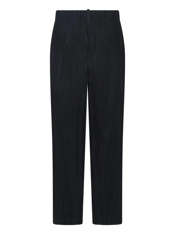 HOMME PLISSE Pleated Trousers - Black