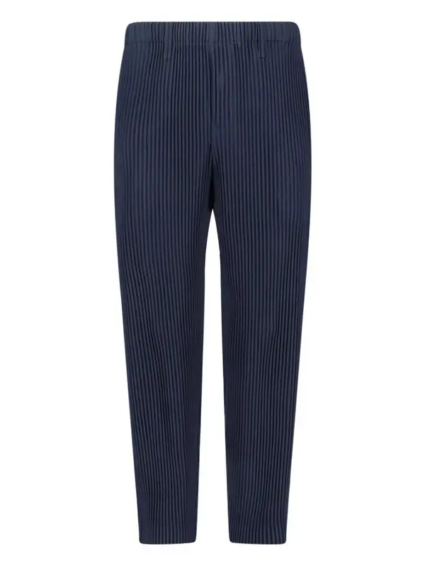 HOMME PLISSE Pleated Trousers - Blue