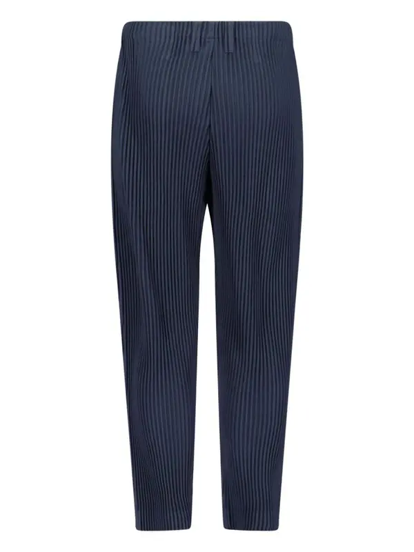 HOMME PLISSE Pleated Trousers - Blue