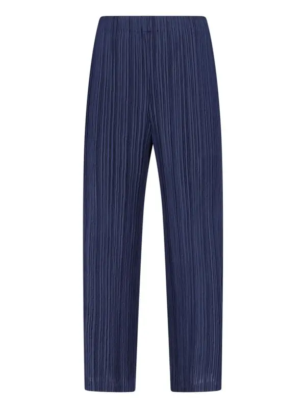 Issey Miyake Pleated Trousers - Blue