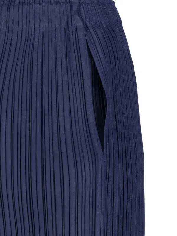 Issey Miyake Pleated Trousers - Blue
