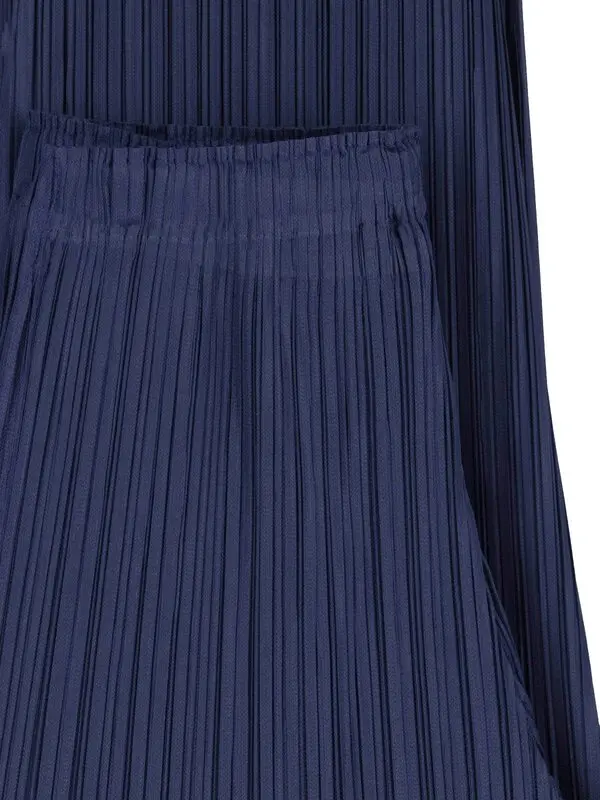 Issey Miyake Pleated Trousers - Blue
