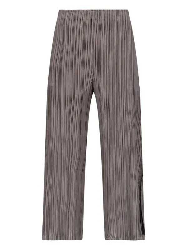 Issey Miyake Pleated Trousers - Brown