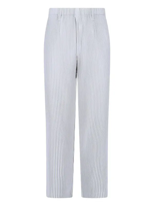 HOMME PLISSE Pleated Trousers - Gray