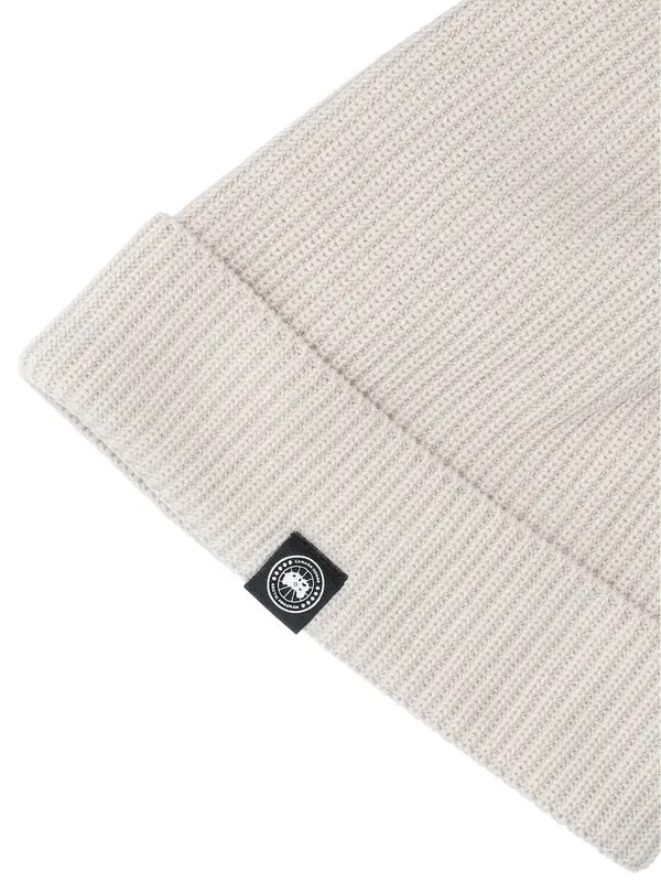 Canada Goose Cotton Beanie - White