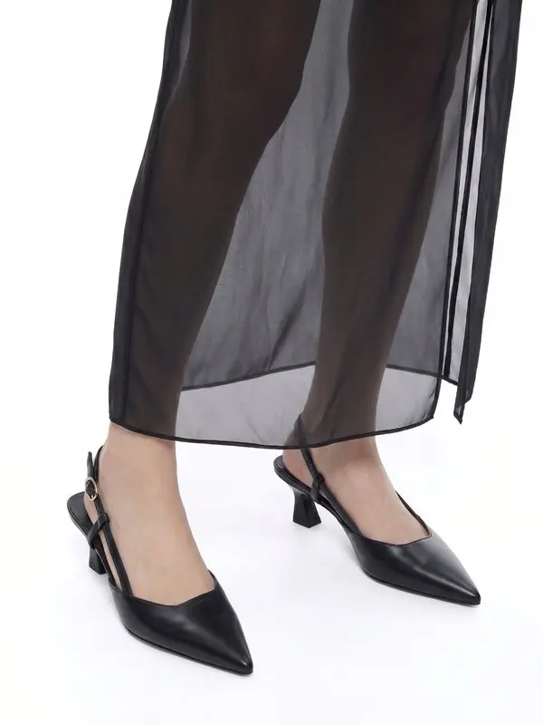 STUART WEITZMAN Vinnie 50 Slingback Pumps - Black